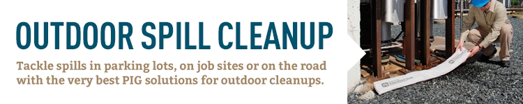 Outdoor Spill Cleanup: Fuel and Oil Spill Kits - New Pig