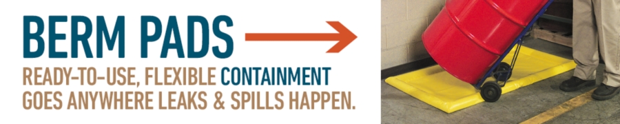 Flexible & Soft Berm Pads for Spill Containment - New Pig