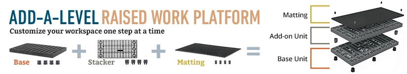 Add-A-Level Raised Work Platform System: All Parts - New Pig