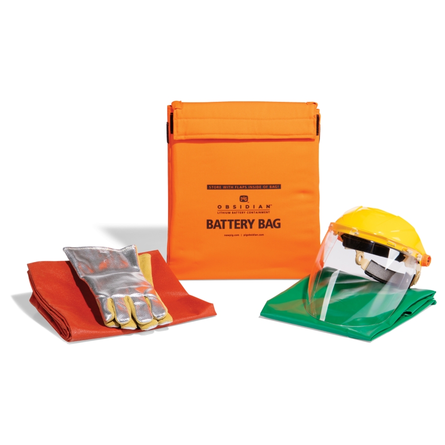 PIG Battery Containment Kit w/Smoke Bag – New Pig