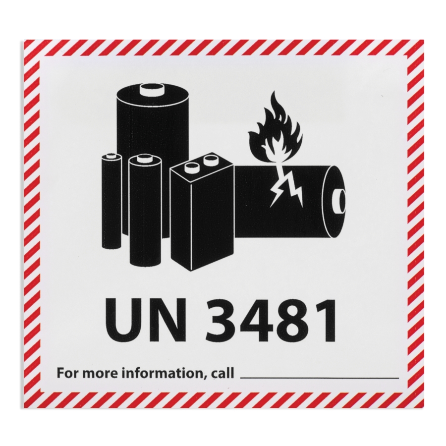 UN3481 Lithium-Ion Battery Shipping Mark - BAT451 - New Pig