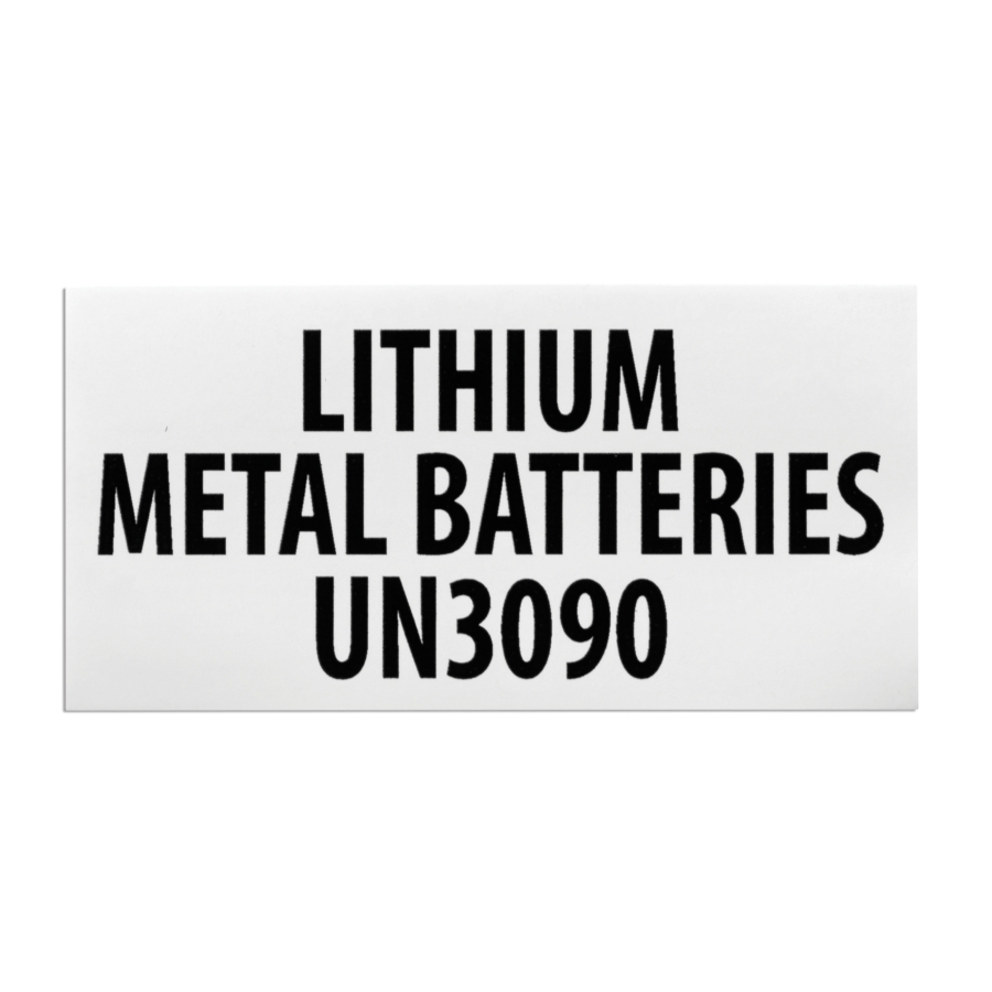 UN3090 Lithium-Metal Battery Shipping Label - BAT463 - New Pig