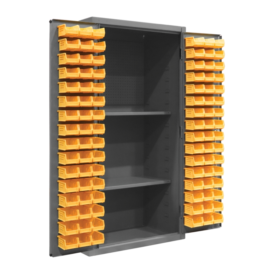 Durham Storage Cabinet with Shelves, Bins and Pegboard - New Pig