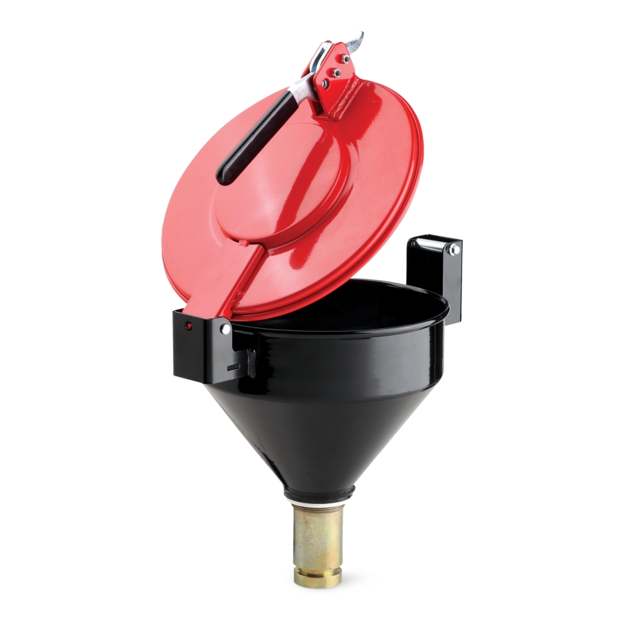 PIG® Burpless® Poly-Coated Steel Drum Funnel - DRM1128 - New Pig