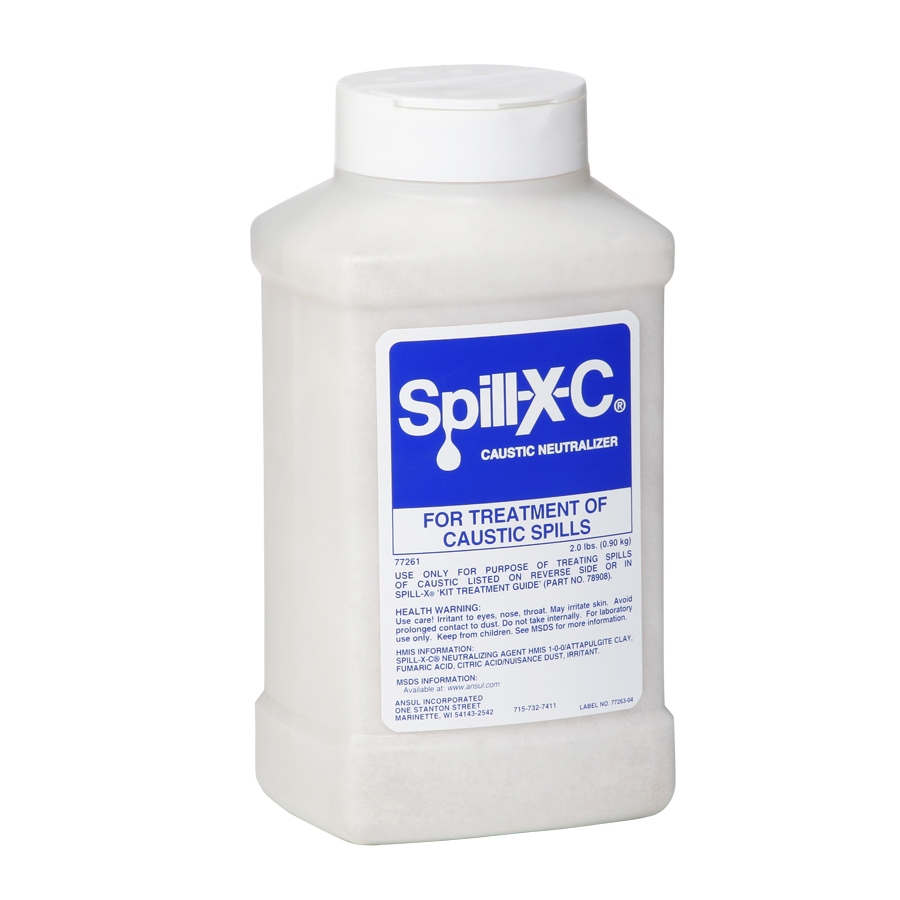 Spill X Caustic Spill Kit Neutralizes Caustic Spills - New Pig