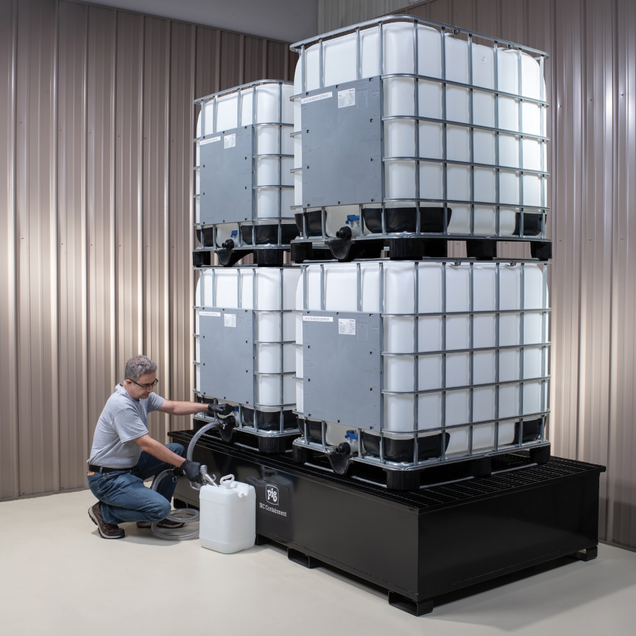 IBC Tote Spill Containment Pallet for Flammables - New Pig