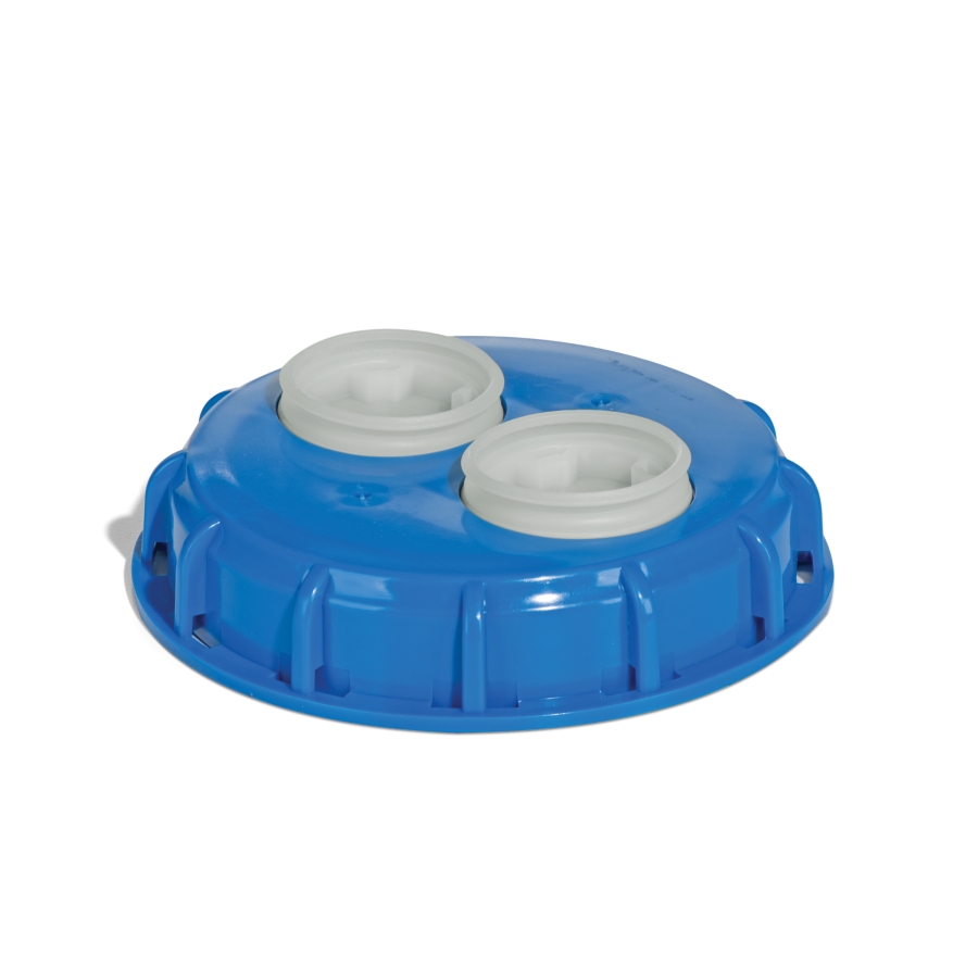 IBC Tote 6-inch Fill Cap with 2 NPT Plugs for Air Flow - New Pig