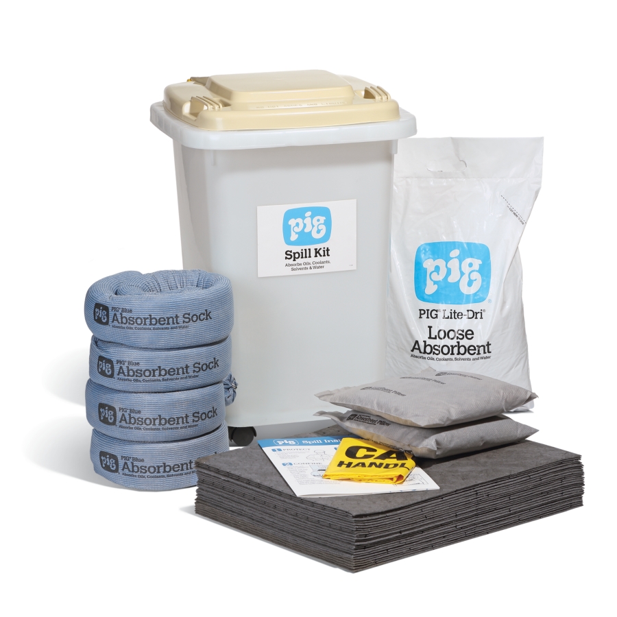 Wheeled PIG® Spill Kit in See-Thru Container - KIT278 - New Pig