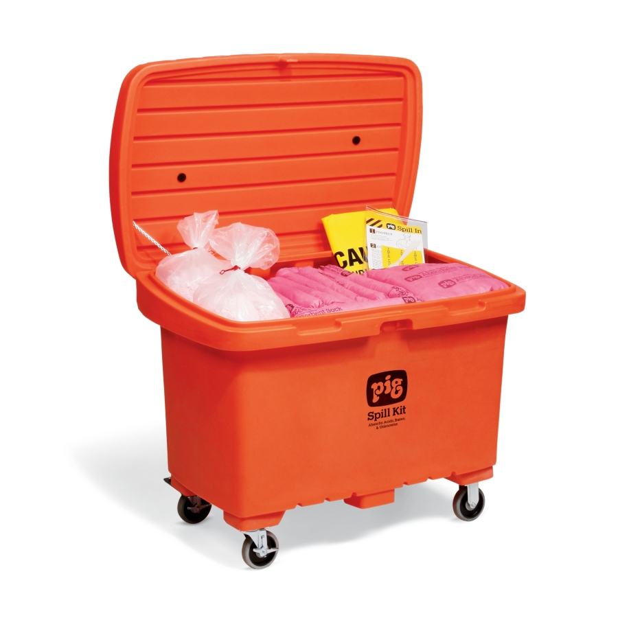 PIG® HazMat Spill Kit in High-Visibility Storage Chest - KIT379 - New Pig