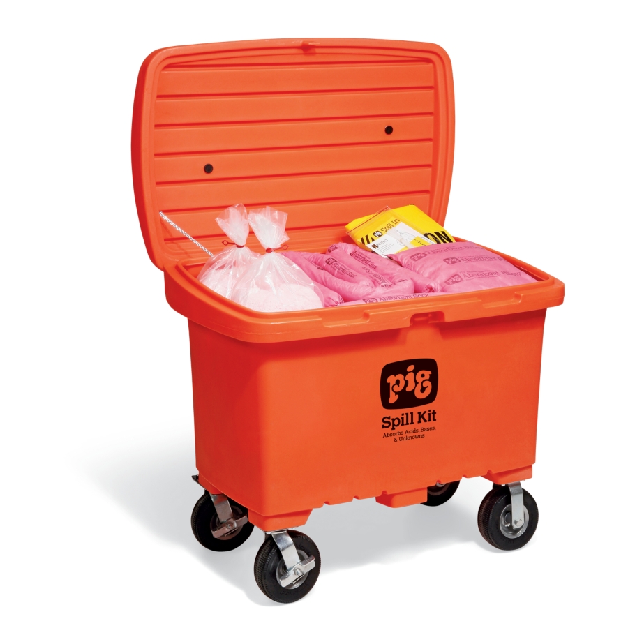 PIG HazMat Spill Kit KIT380 in High-Visibility Storage Chest - New Pig
