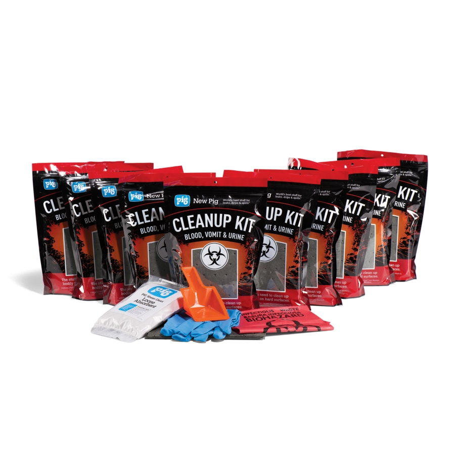Bodily Fluid Clean Up Kit: Blood, Urine, & Vomit - New Pig
