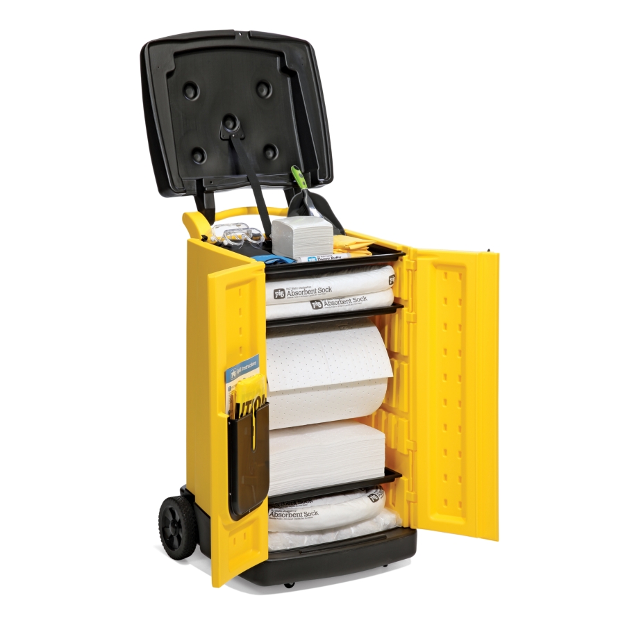 Oil Spill Kit in Large Mobile Cart – New Pig
