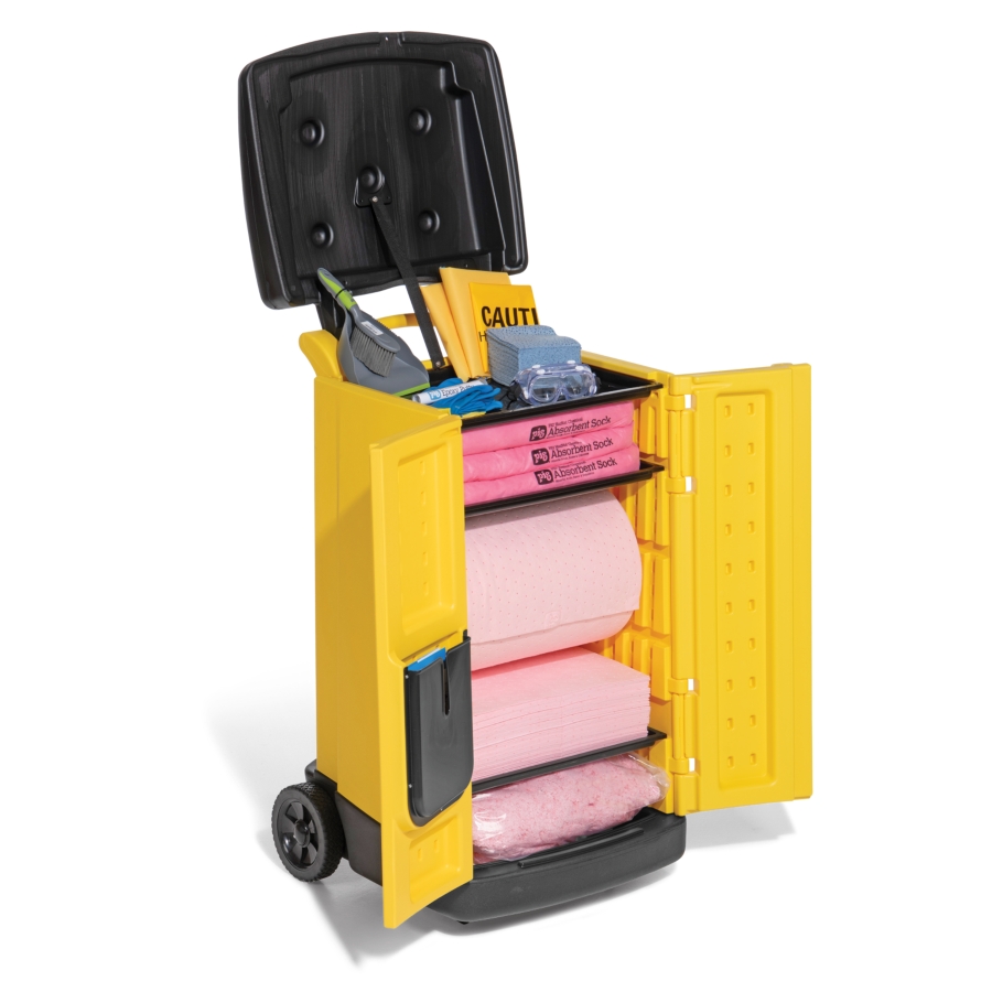 High-Visibility Spill Caddy for Chemical Spills - KIT822 - New Pig