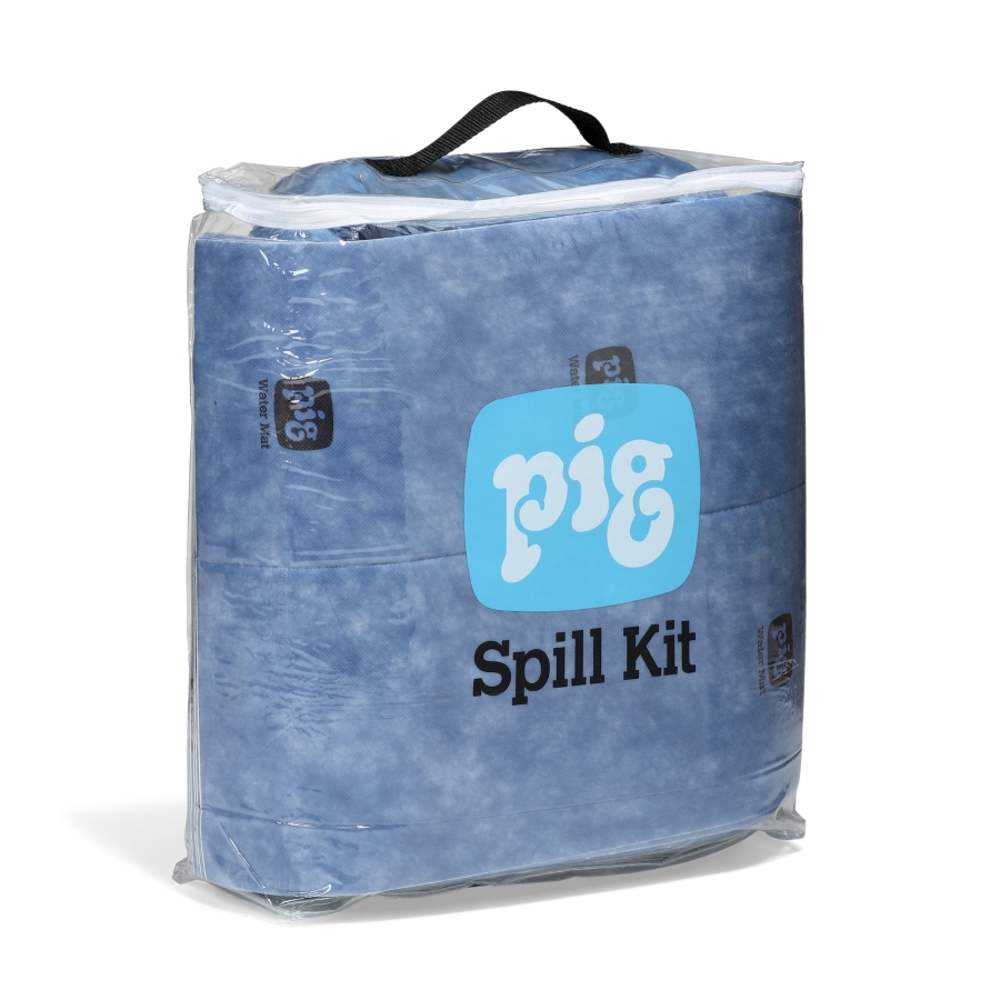 Water Absorbing Spill Kit in See-thru Bag - KIT914 - New Pig