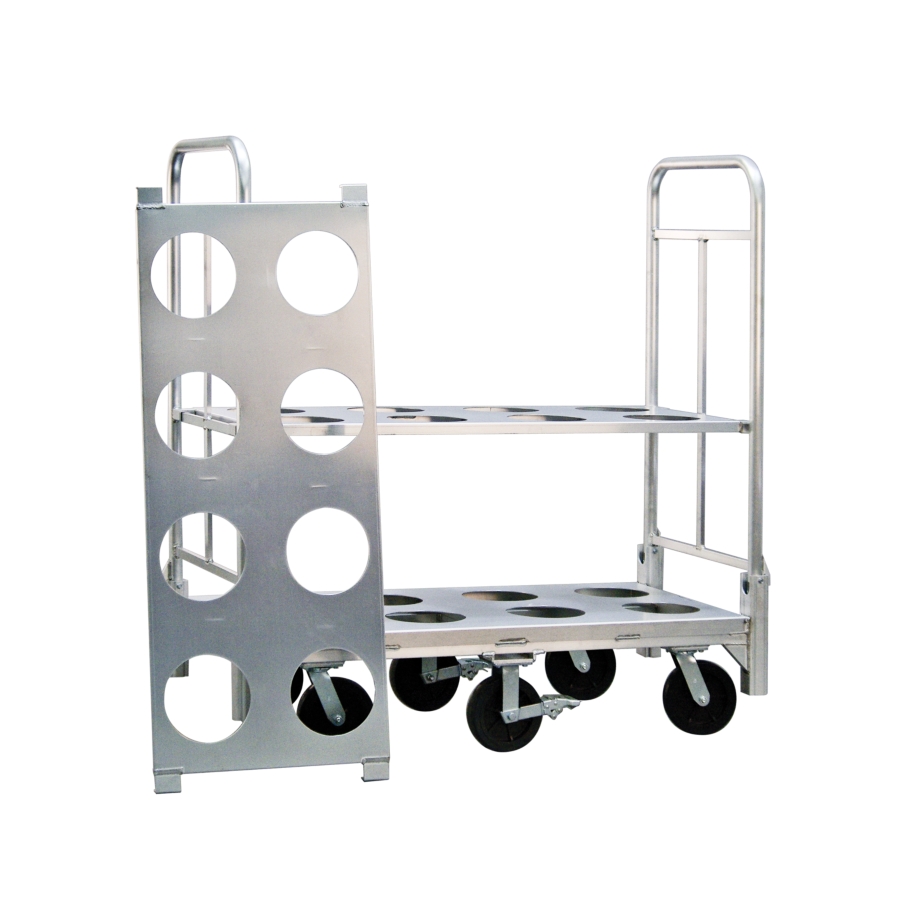 Foldable Gas Cylinder Cart: 24-Tank Capacity - MTL1196 - New Pig