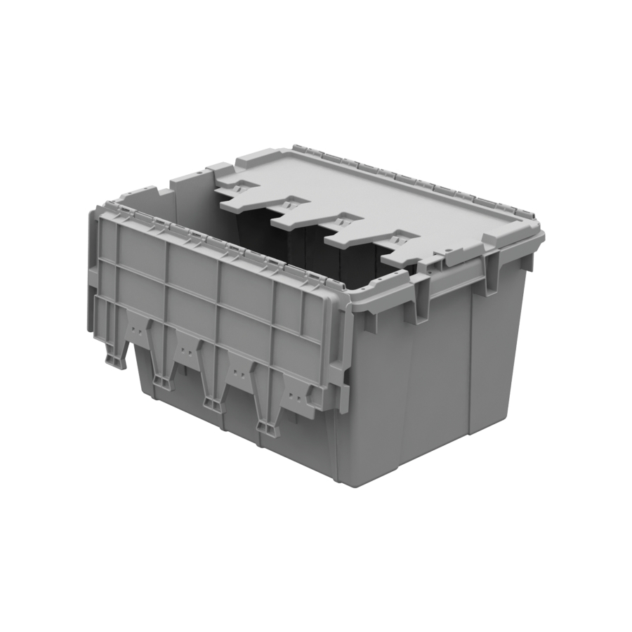 Industrial Storage Tote with Interlock Lid: Akro-Mils - New Pig