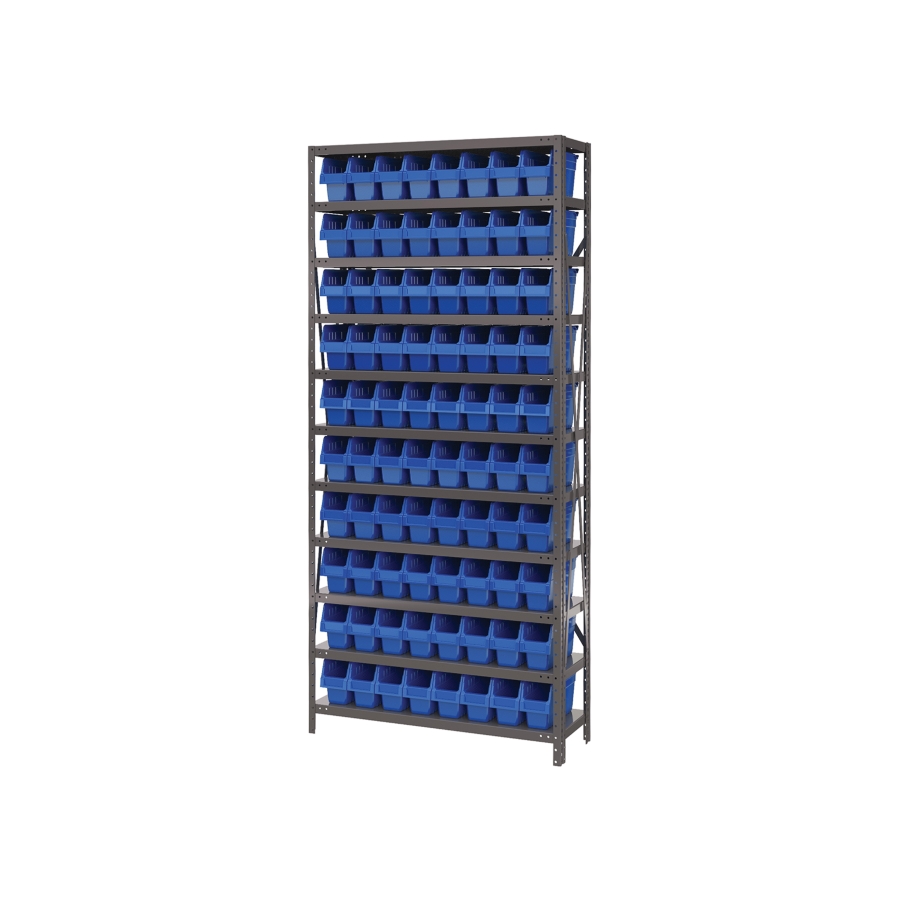 Adjustable Steel Shelving with Bins: Akro-Mils® - MTL1780 - New Pig