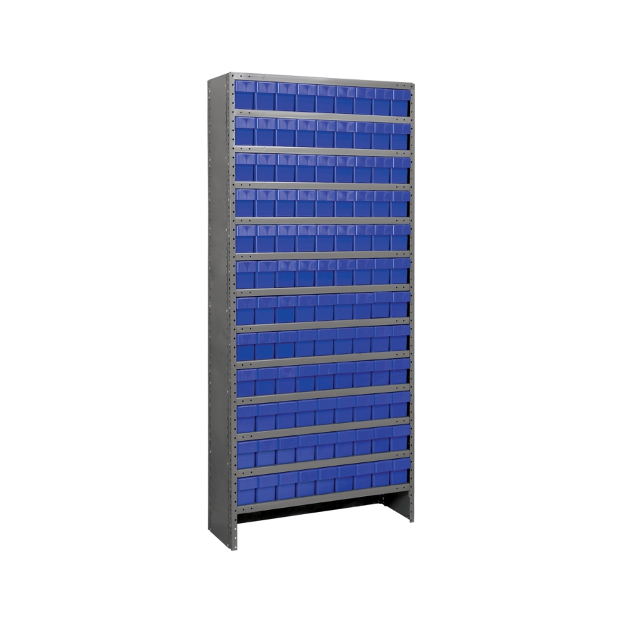 Enclosed Steel Shelving with Drawers: Akro-Mils - MTL1809 - New Pig