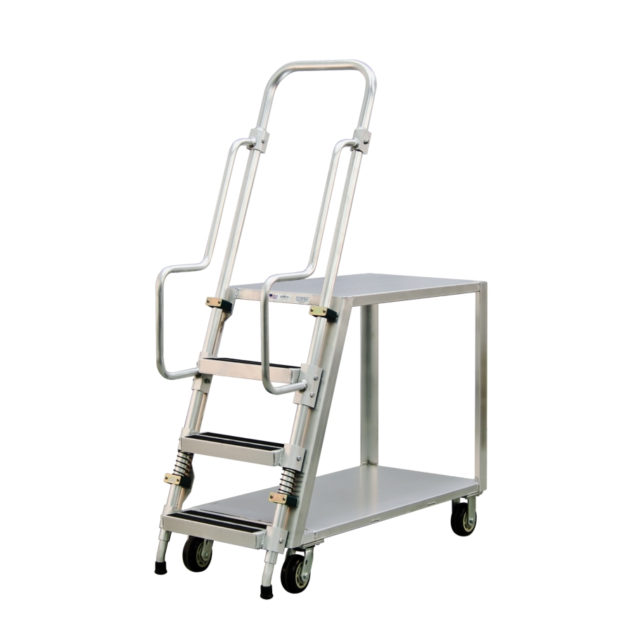 Ladder Cart for Safe Stock Picking: New Age - MTL2141 - New Pig