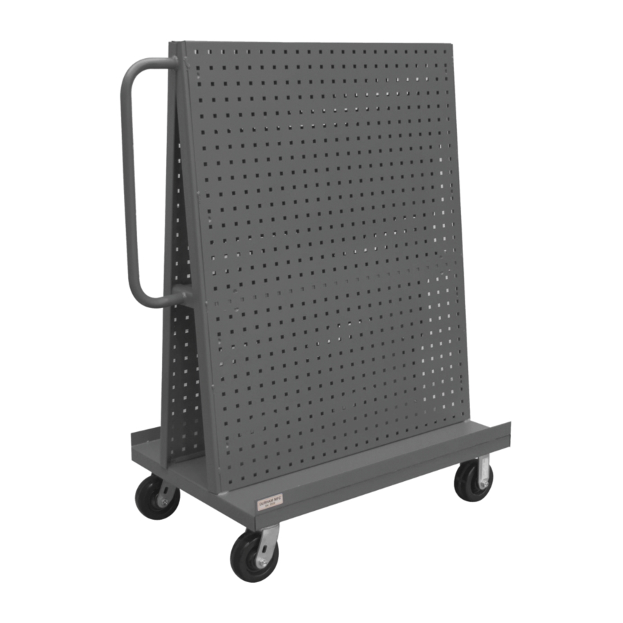 Durham A-Frame Pegboard Tool Cart with Square Holes - New Pig
