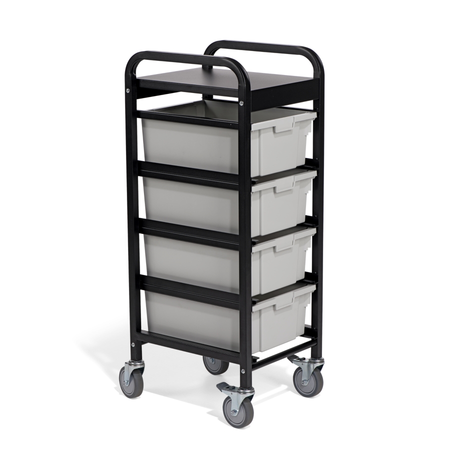 Luxor® Wheeled Multi-Tier Cart with Storage Bins - MTL891 - New Pig