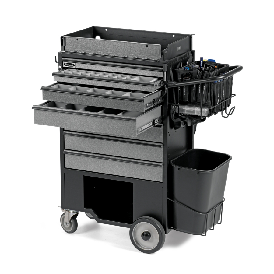 FlexCart Rolling Tool Cart with Ladder Hook - New Pig