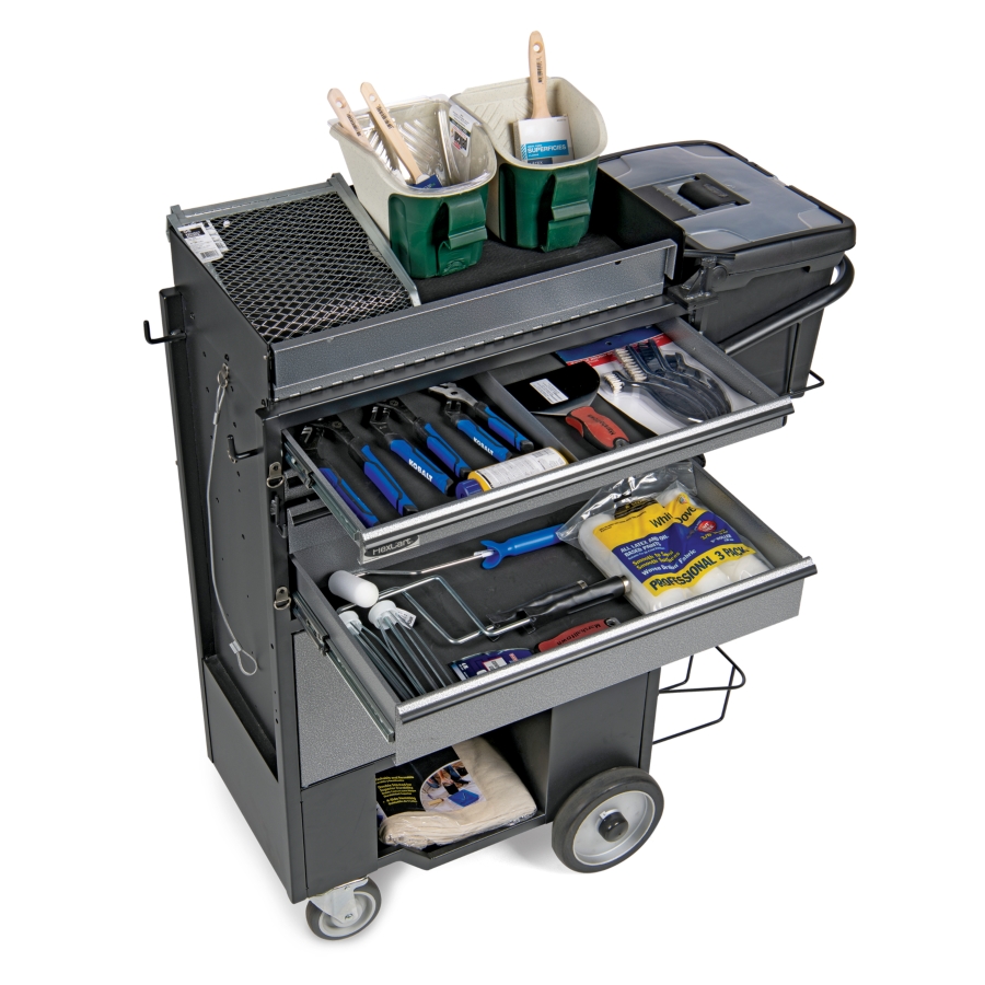 FlexCart Painters Tool Cart with Paint Can-and-Tool Storage - New Pig