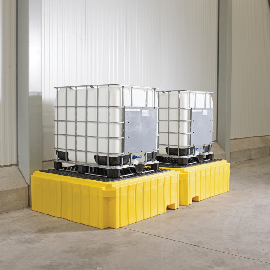PIG® Twin Poly IBC Spill Containment Pallet - PAK7006 - New Pig