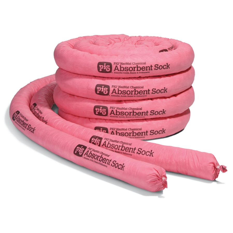 Absorbent Sock for Chemical Spills - New Pig