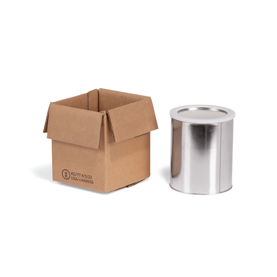 4G UN-Rated Carton with Metal Can for HazMat Shipping - PKG042 - New Pig