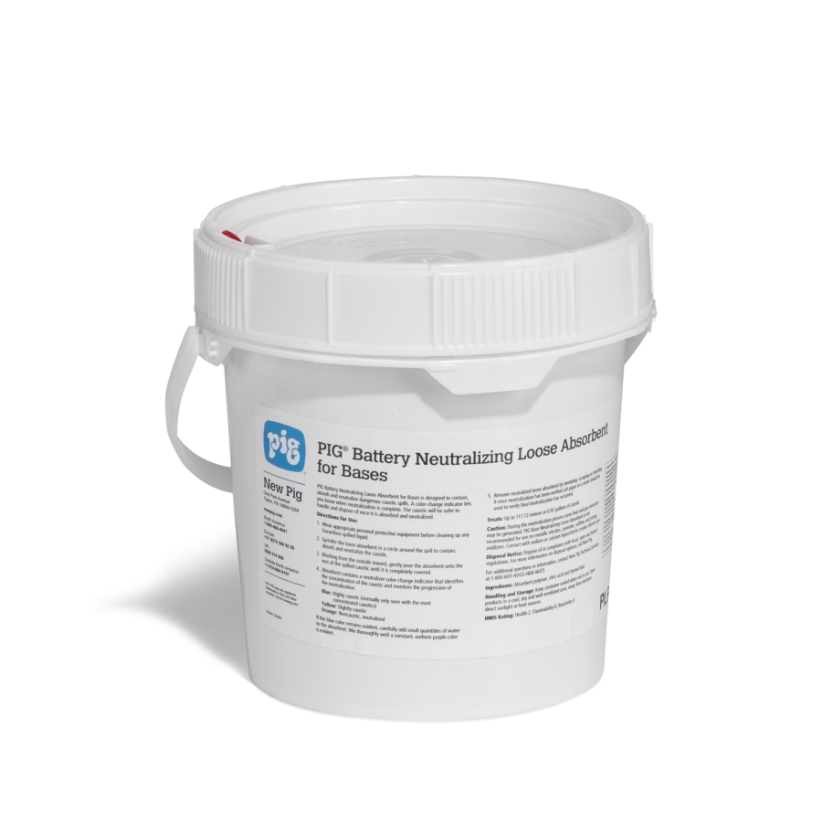 Loose Absorbent Neutralizer for Alkaline Battery Base Spills - New Pig