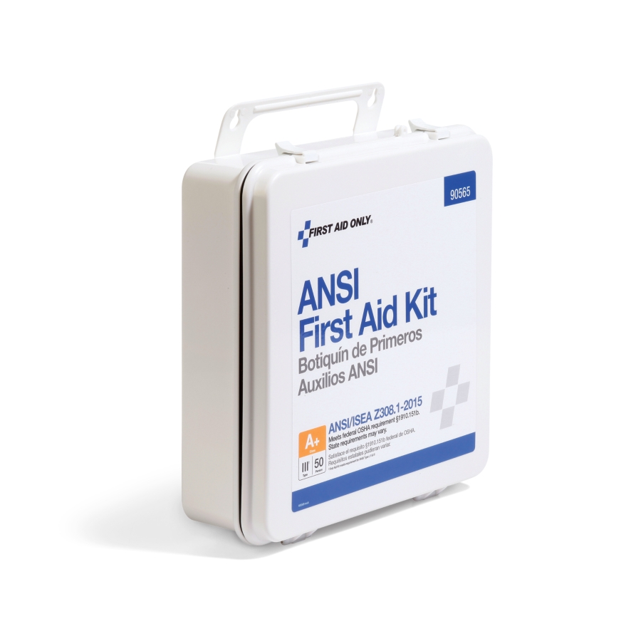 First Aid Kit: OSHA Compliant & Meets ANSI Standards - New Pig