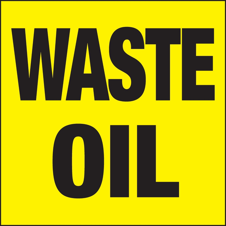 Waste Oil Drum ID Label SGN651: Get it now at newpig.com. - New Pig