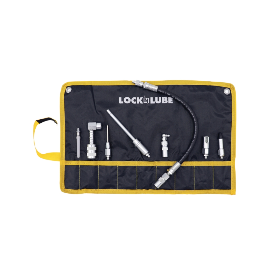 8 Piece Quick-Connect Adapter Kit for Grease Fittings - New Pig