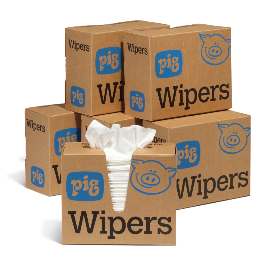 Low-Lint PIG Light-Duty Solvent Wipers - New Pig