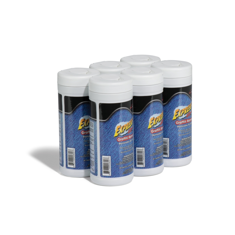 Graffiti and Paint Removal Wipes: One-Step - New Pig