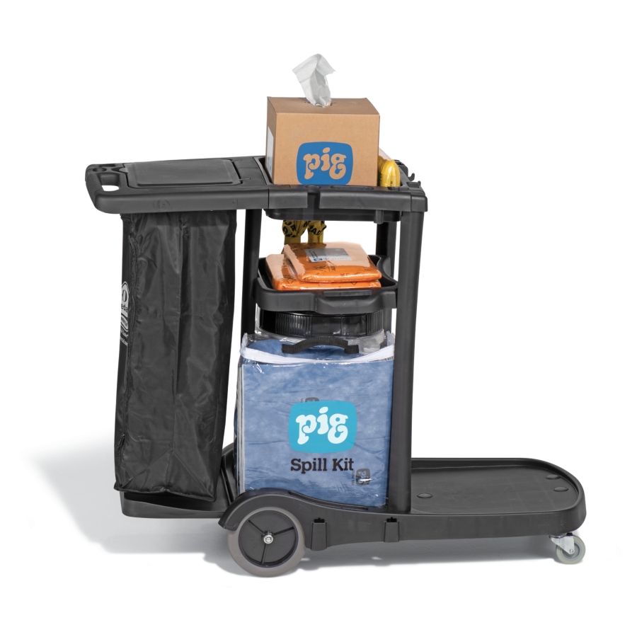 PIG Cart and Supplies Kit for Water Cleanup - New Pig